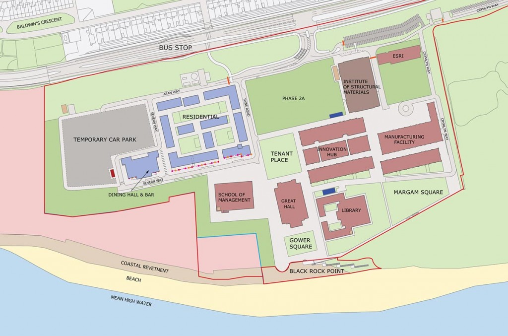Seven up for seafront campus – newsteelconstruction.com