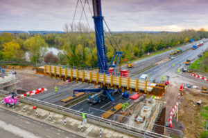 Monkey Island bridge installed over M4 – newsteelconstruction.com