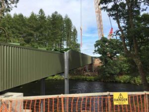 Steel modular quarry bridge installed – newsteelconstruction.com